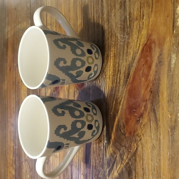 Rachael Ray | Dining | Rachael Ray Ikat Coffee Mugs Set Of 2 | Poshmark